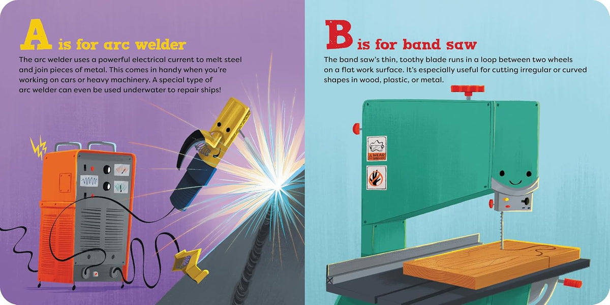 The Power Tool Alphabet Board Book – ShenanigansToys