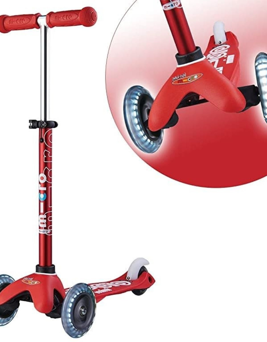 LED Red Maxi Micro Kickboard Deluxe Scooter – ShenanigansToys